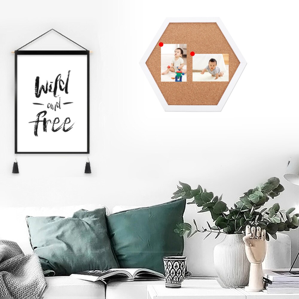 Multi-functional Cork Memo Board Hexagon Photo Boa... – Vicedeal