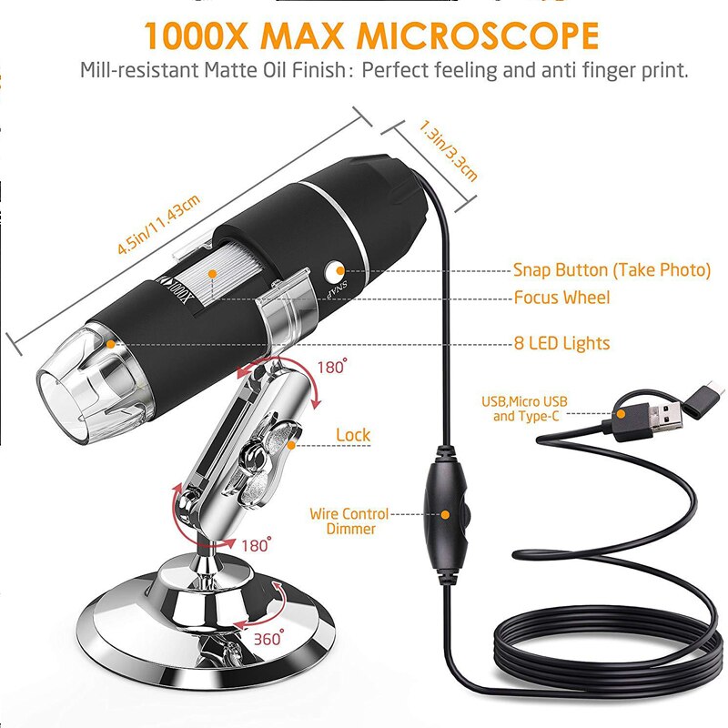 Three In One High-definition Digital Microscope In... – Vicedeal