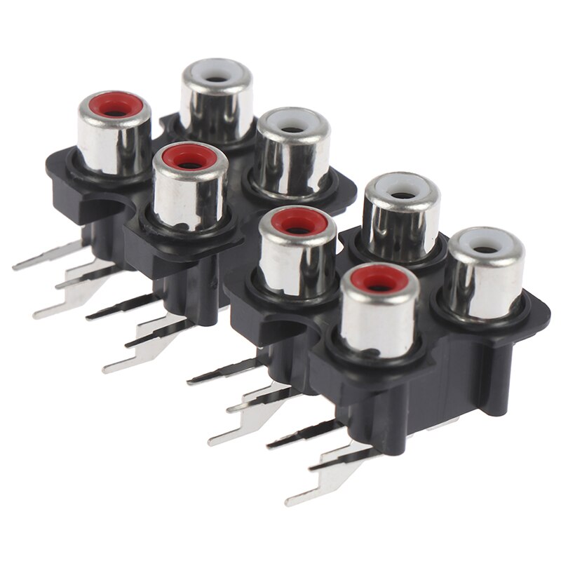 2pcs 4way 6Pin RCA Female Audio Video Plug AV Conc... – Vicedeal