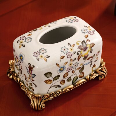 European tissue box retro ceramic multi-function t... – Vicedeal
