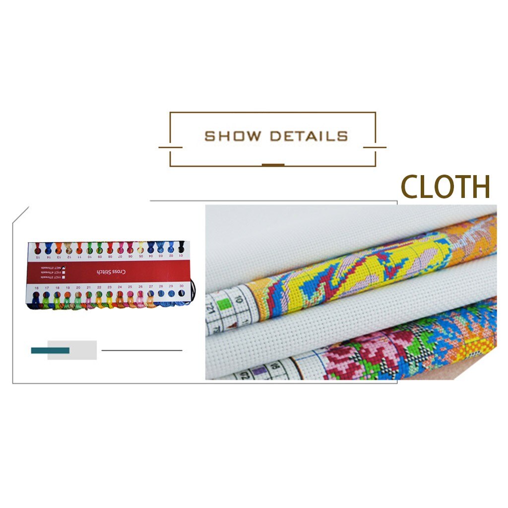 Cross Stitch Kits Stamped Seven Color Animal Easy ... – Grandado