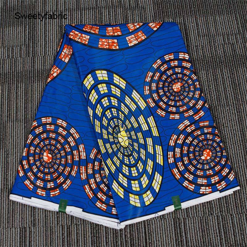 100% Cotton African Fabric Real Ducth African Blue... – Grandado