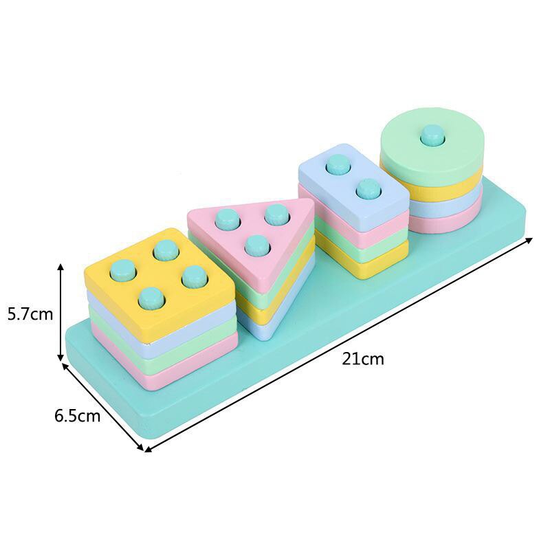 1Set Early Educational Toys Rectangle/Square Child... – Grandado