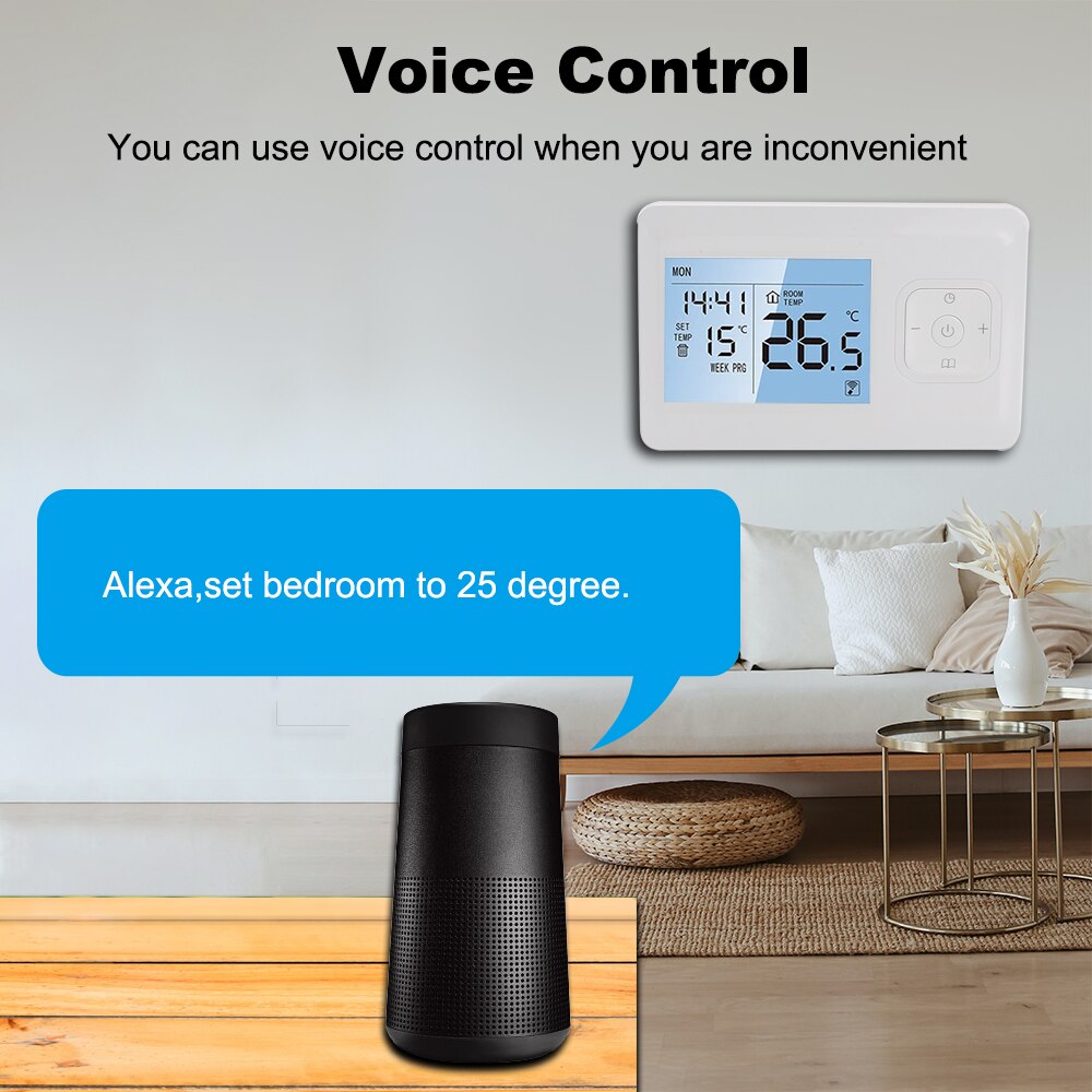 Smart WiFi Touch Thermostat Temperature Wireless C... – Grandado