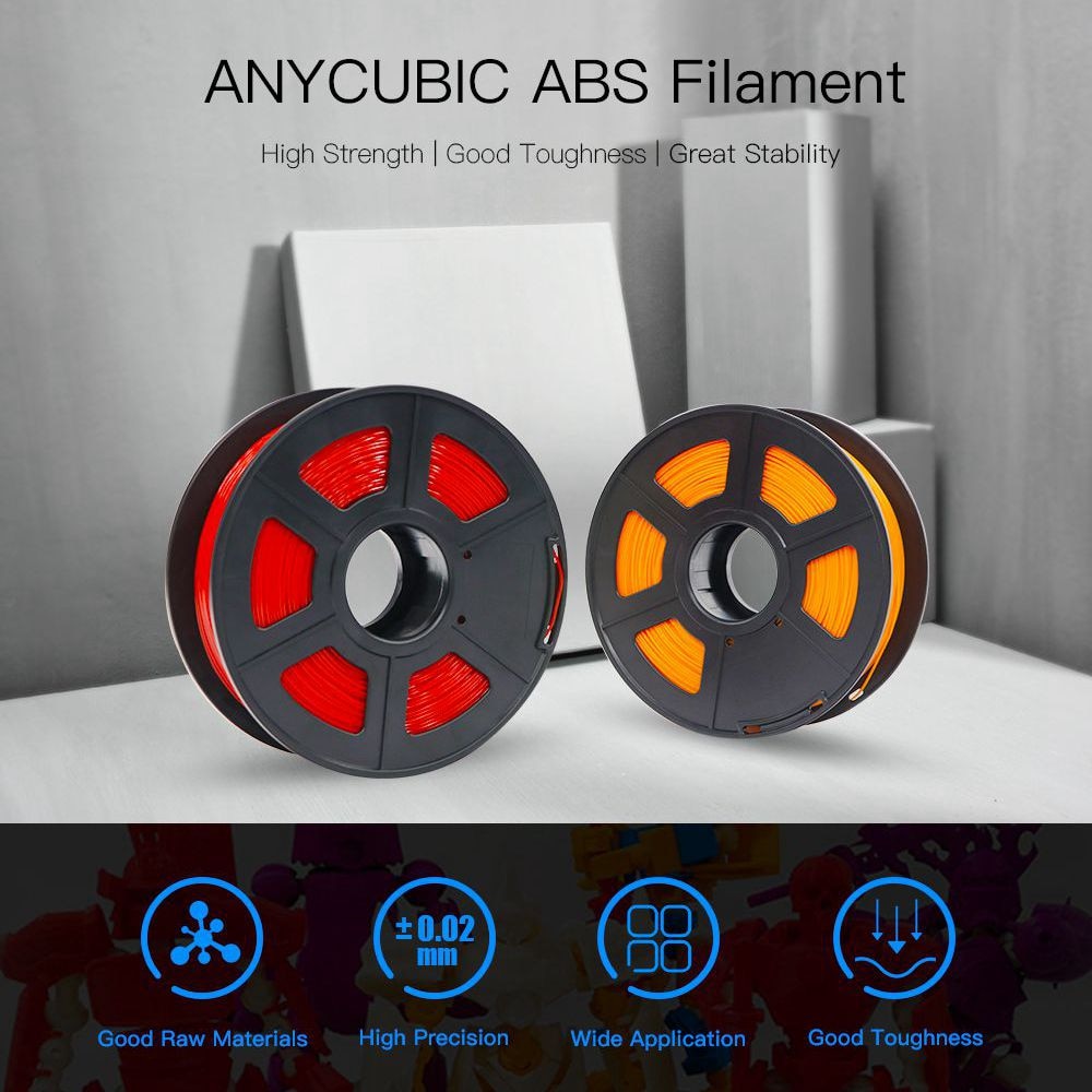 ANYCUBIC 3D printer ABS filament Kit 1.75mm 1kg So... – Grandado