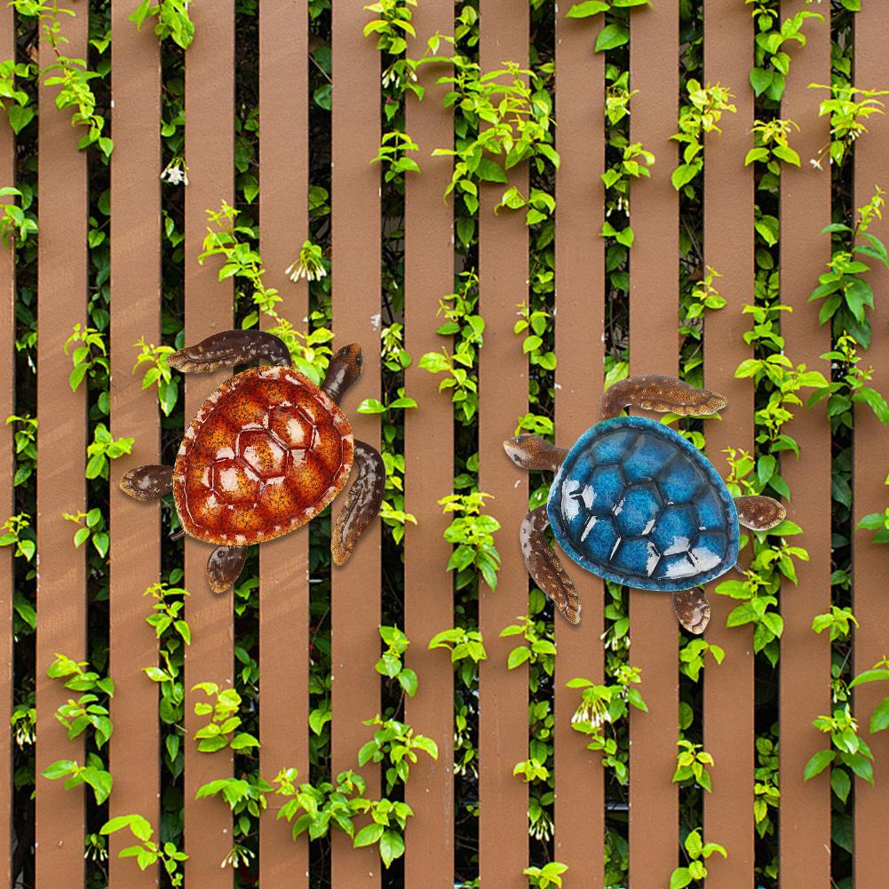 23X3X25CM Metal Sea Turtle Beach Theme Decor Wall ... – Grandado