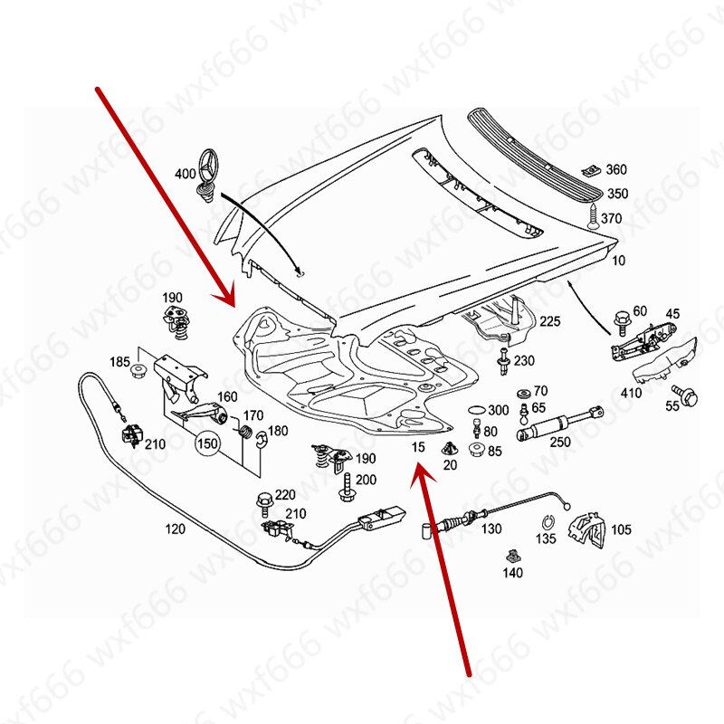 Auto Motorkap Bodem Isolatie Board W211 E400 E270 ... – Vicedeal