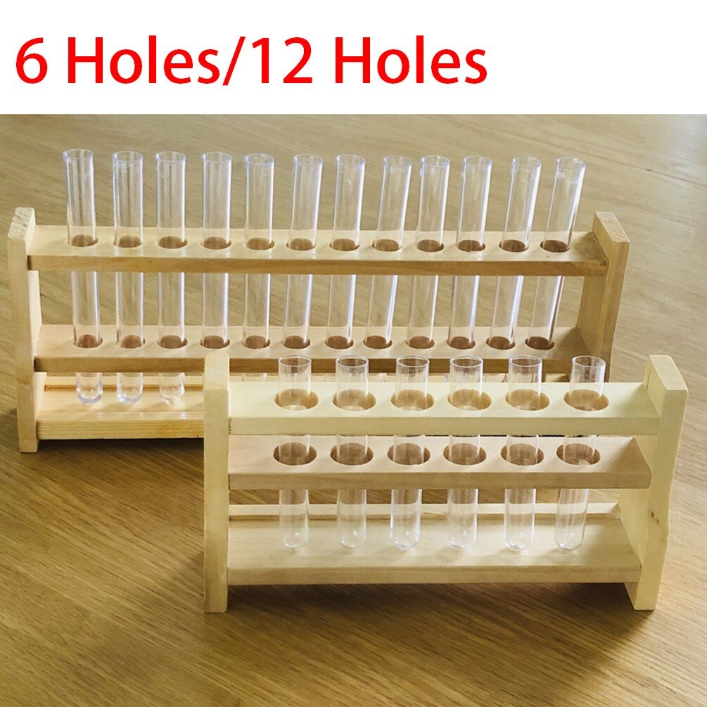 1 Pcs Wooden Test Tube Rack Tube Holder Lab Suppor... – Vicedeal