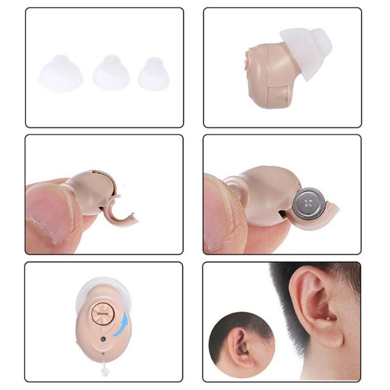 1pc Mini Digital In-Ear Invisible Hearing Aid Deaf... – Vicedeal