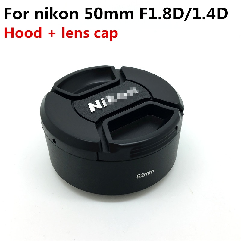 1set 52mm hood +lens cap Black Metal camera lens H... – Grandado