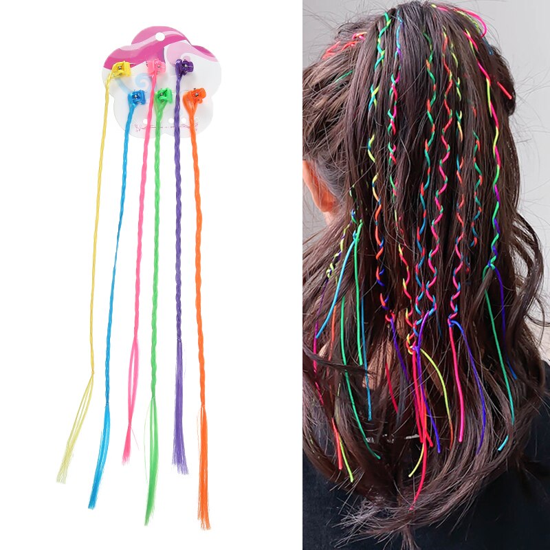Extensions de cheveux tressees en Nylon colore pou. Grandado