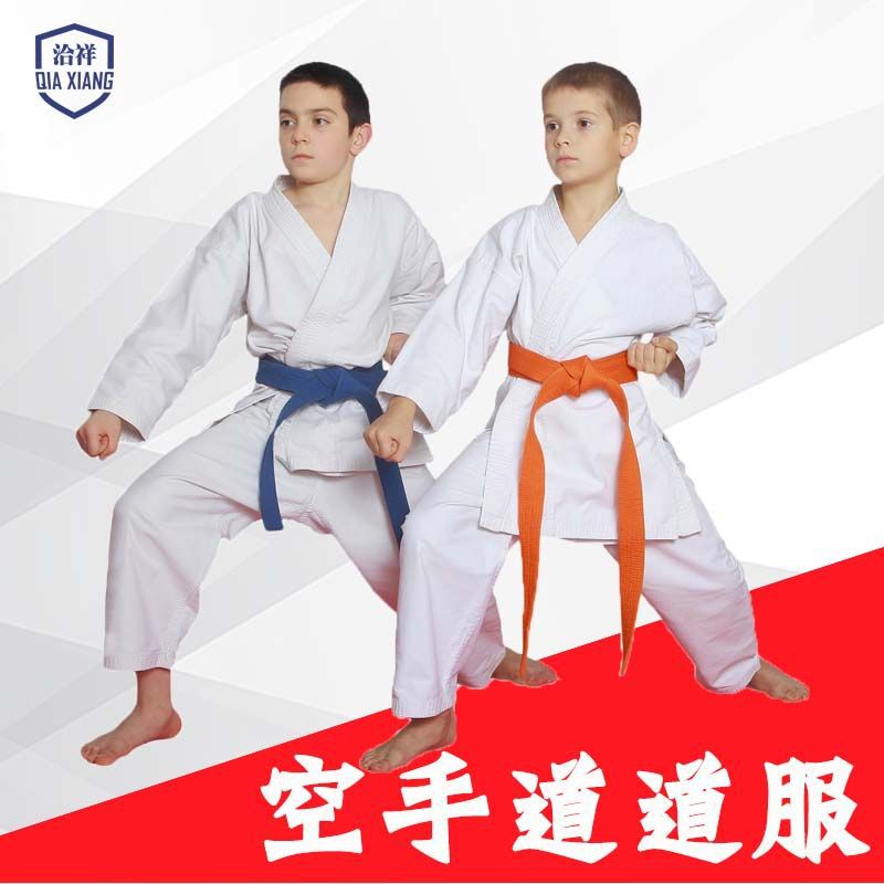 Cotton Dobok child adult karate uniform suit WTF T... – Grandado