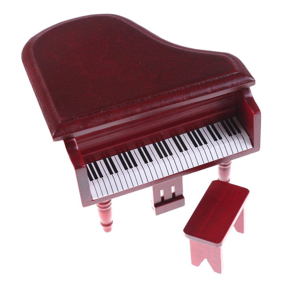 1Set Red Grand Piano Model With Music stool Musica... – Grandado