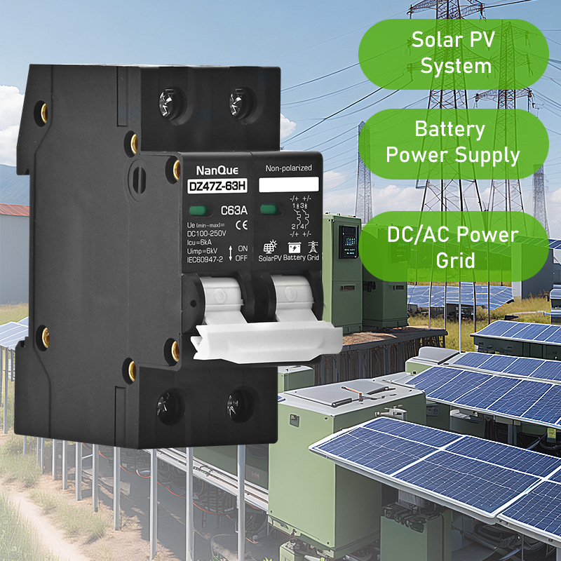 2P DC100V 150V 200V 250V 500V 1000V Voltage DC MCB... – Grandado