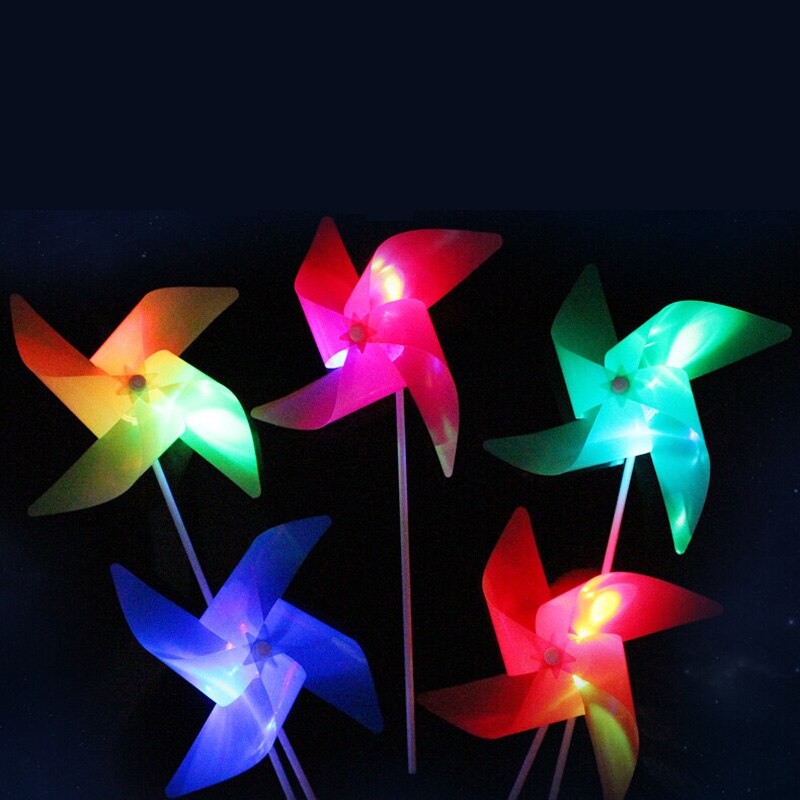 20Pcs/lot with light DIY windmill solid color wind... – Vicedeal