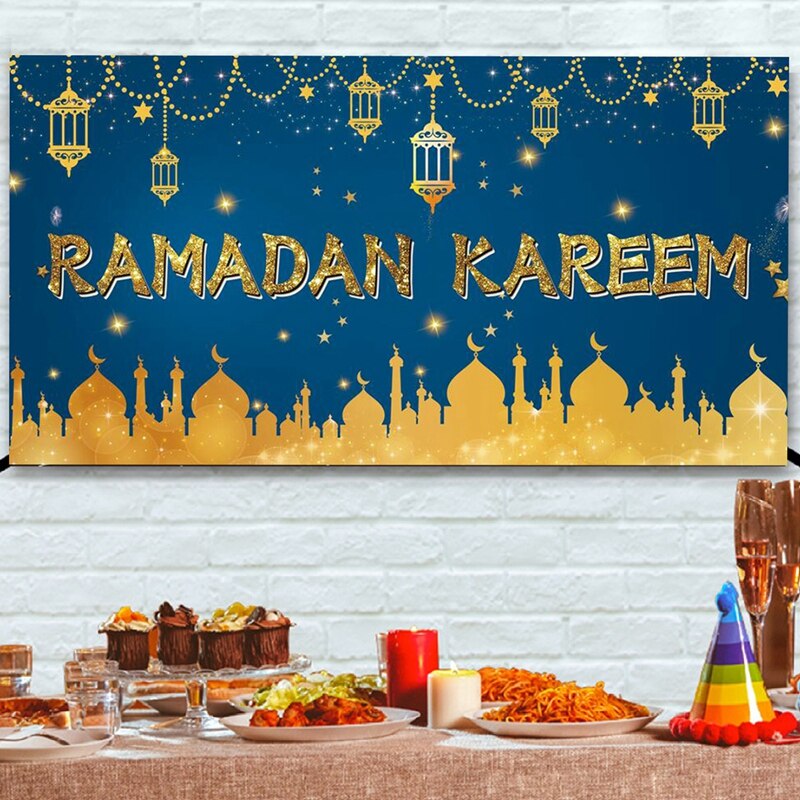 Eid Mubarak Photo Background Eid Moon Star Backdro... – Grandado