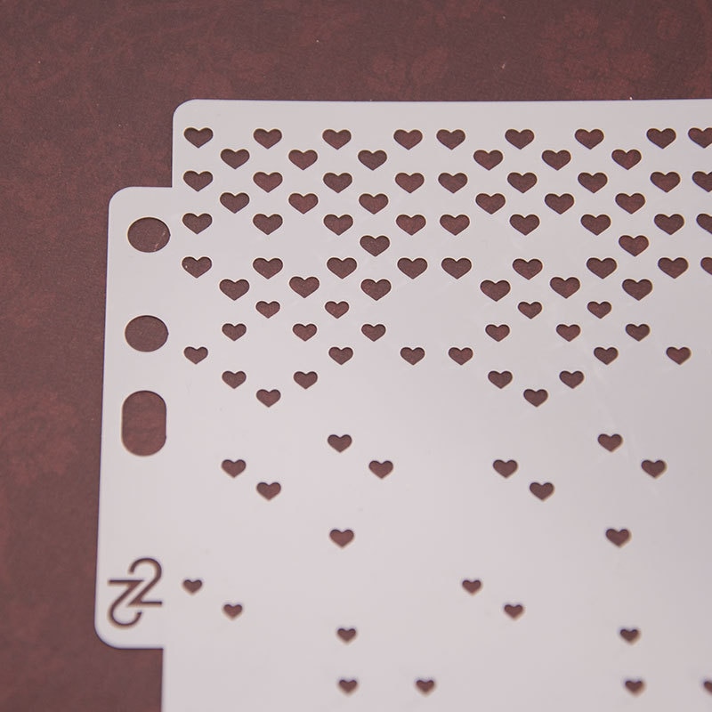 Mini heart Layering Stencils for Diy scrapbook col... – Vicedeal