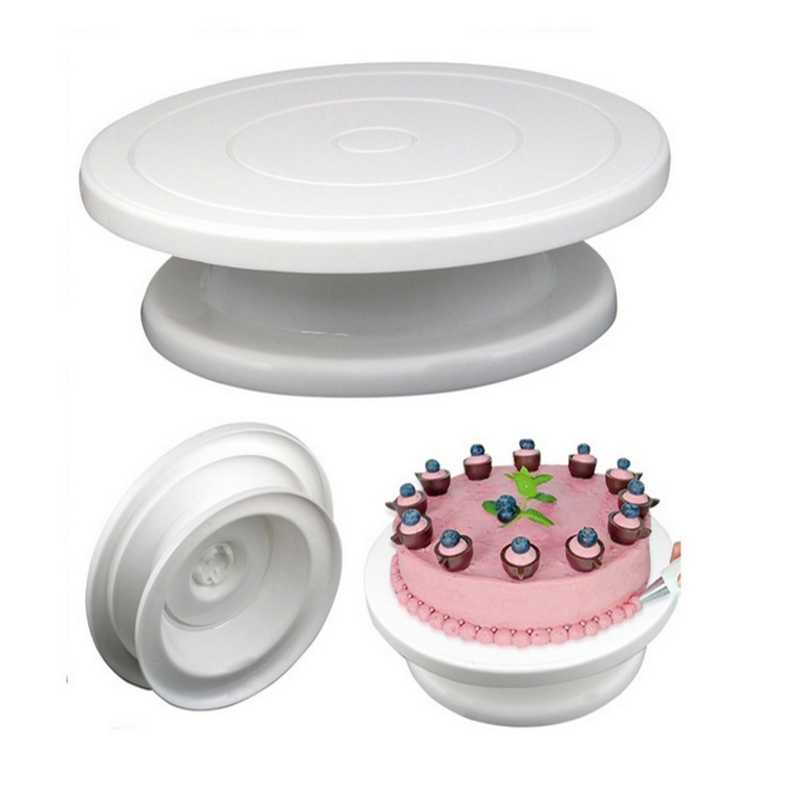 30 cm Runde Kunststoff Kuchen Dekorateur Tisch Pla... – Grandado