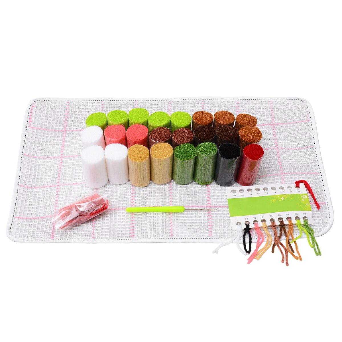 Two Dogs Cross Stitch Tool Latch Hook Rug Kit Pre-... – Grandado