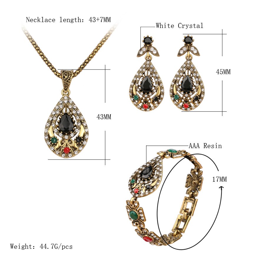 4 Pcs/lot Vintage Indian Jewelry Sets For Women An... – Grandado