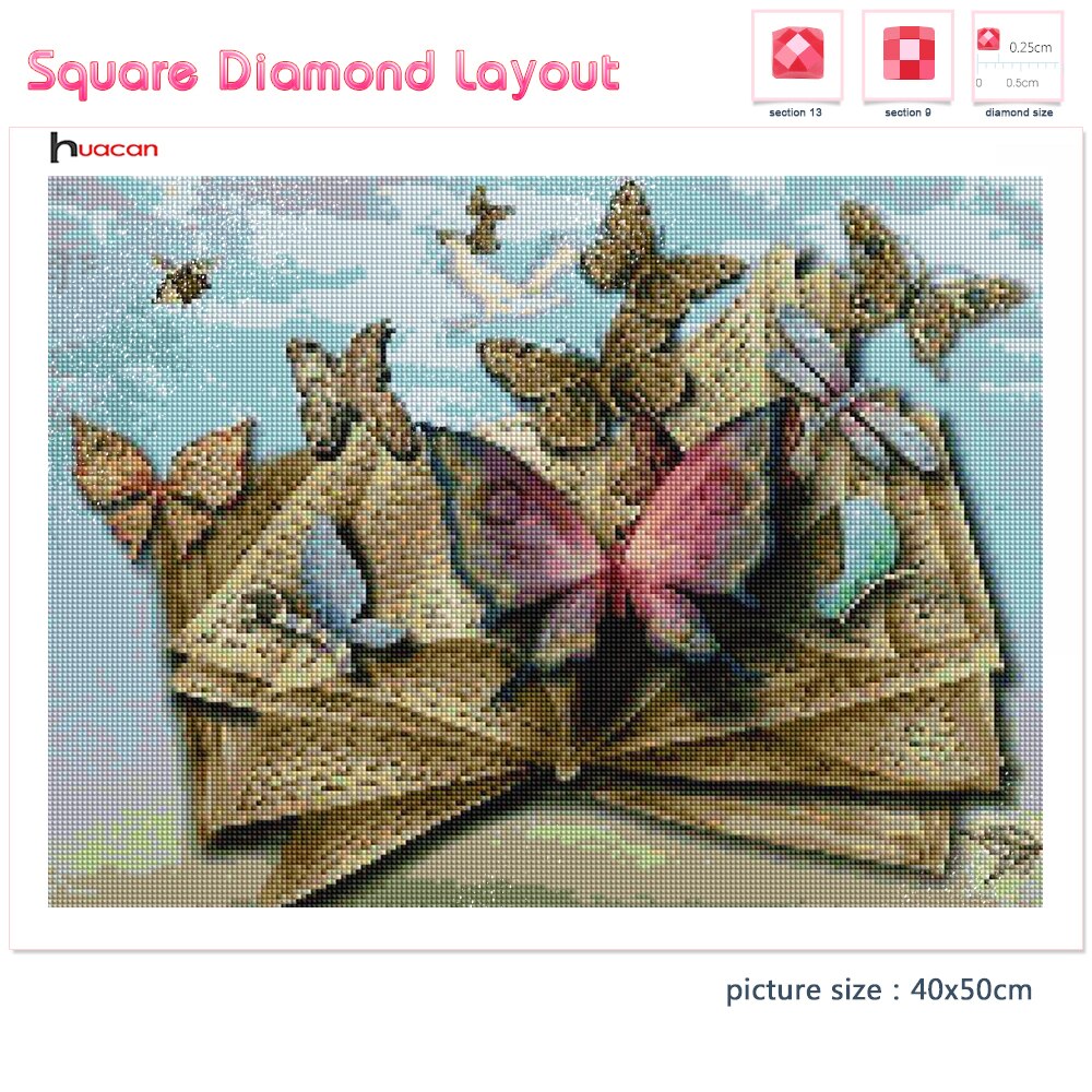 Huacan 5d Diamant Schilderij Kits Volledige Boek L... – Grandado