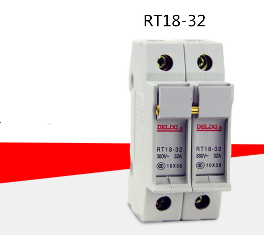 Base Fuse Holder 2P RT18-32X 35mm DIN rail mount S... – Grandado
