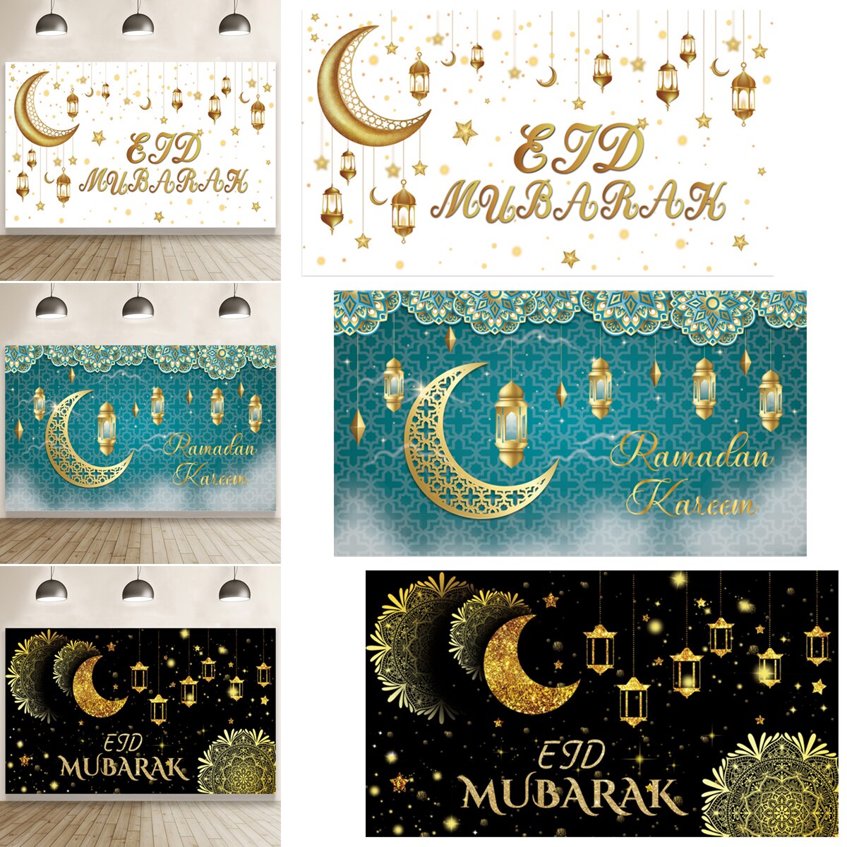 Eid Background Eid Mubarak Ramadan Kareem Backdrop... – Vicedeal