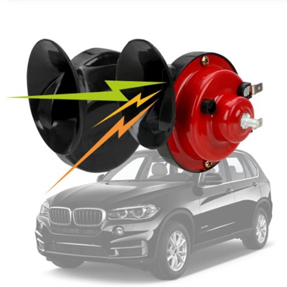 Car Horns Snail Black+Red Multi-tone Clear Loud So... – Vicedeal