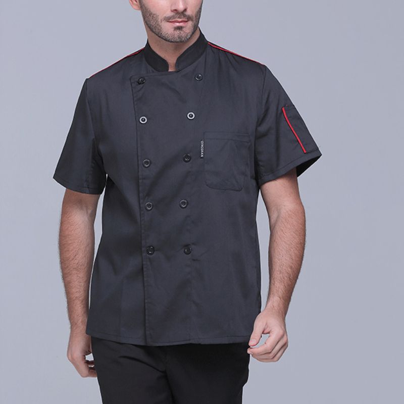 Men Women Plus Size Short Sleeve Classic Chef Jack... – Grandado