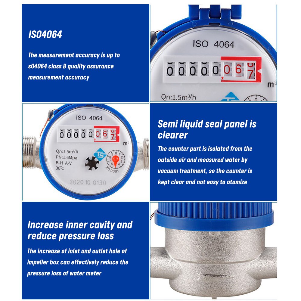 Smart Water Meter Stainless Steel Material Mechani... – Grandado