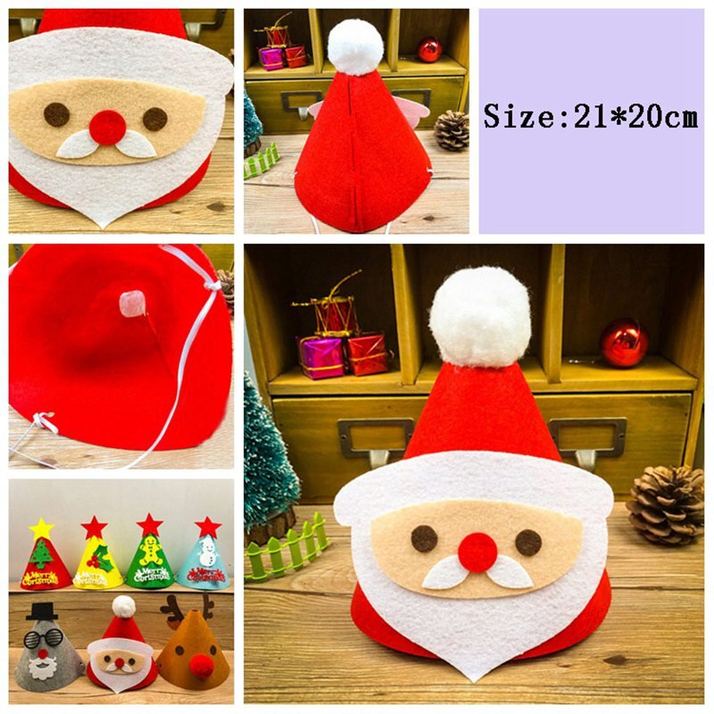 Children Christmas Hat Felt DIY Kit Ornament Needl... – Vicedeal