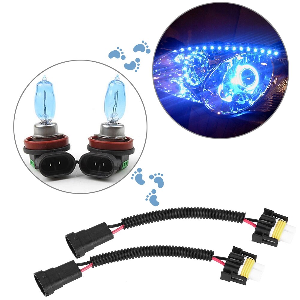 1 Pair Conversion Connector Wiring For H11 H8 Head... – Grandado