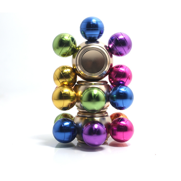 Six Colorful Ball Alloy Fidget Spinner Hand Spinne... – Grandado