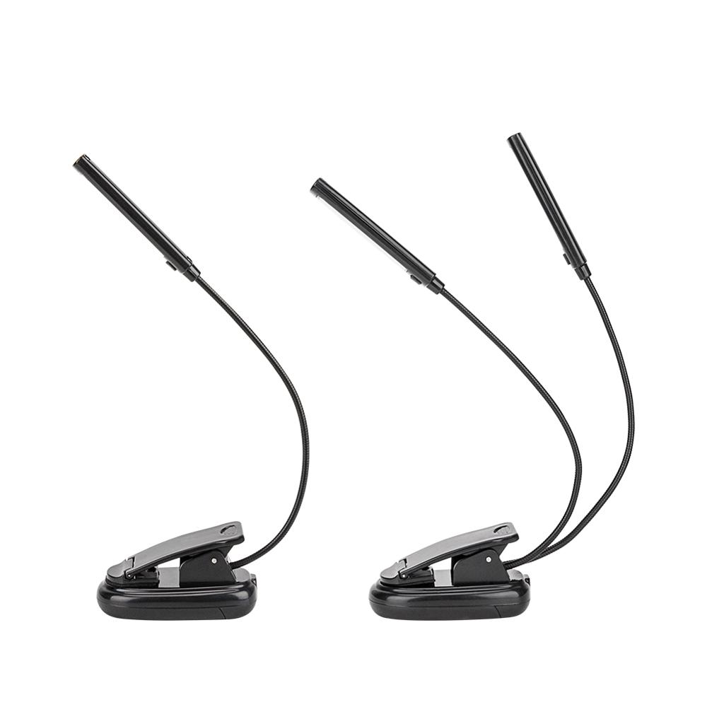 Dual Heads Book Light Lamp White Color Booklight L... – Grandado