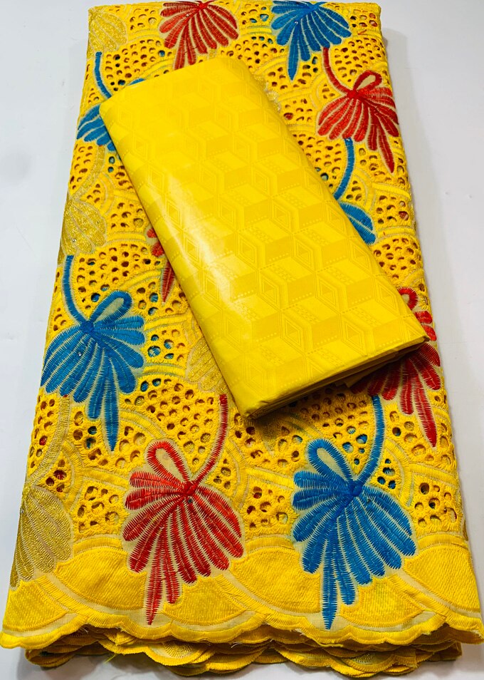 2.5+2.5yards/set African Bazin Riche Brode Fabric ... – Grandado