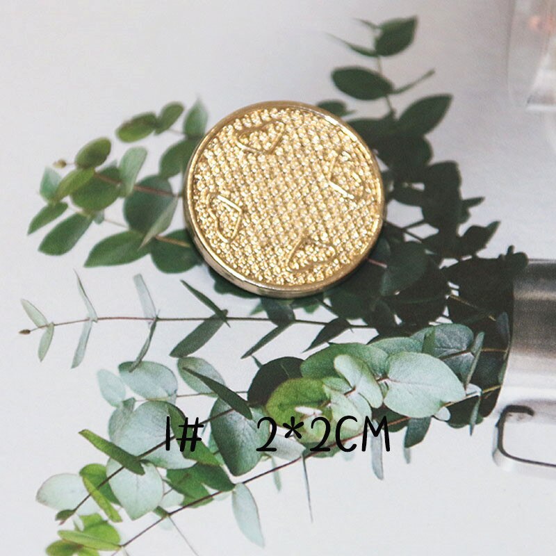 10-piece set of metal round buttons, semi-pierced ... – Vicedeal