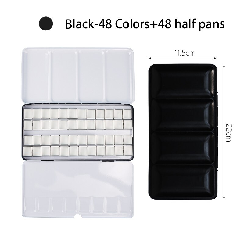 DINGYI Fine Black Palette Case Empty Metal Paint T... – Vicedeal