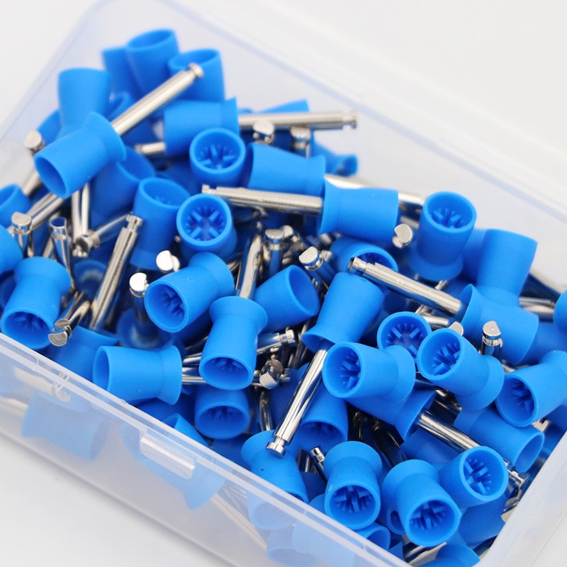 100pcs Dental Polishing Cup Brushes Blue White Ora... – Grandado