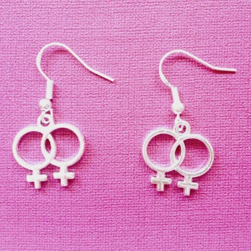 Double Venus Symbol Charm Female Lesbian LGBT Neck... – Grandado