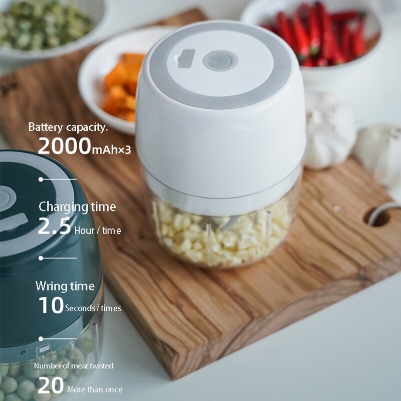 Electric Mini Food Chopper, 400ML Wireless Portabl... – Grandado