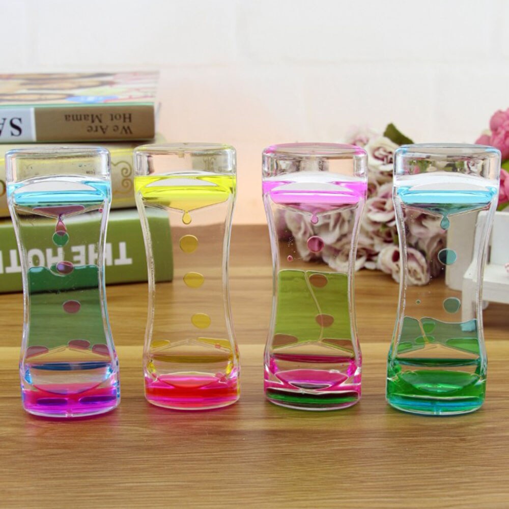 Floating Color Mix Illusion Liquid Oil Hourglass T... – Vicedeal