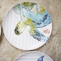 Ceramic Ocean Style Marine Animals Watercolor Effe... – Vicedeal