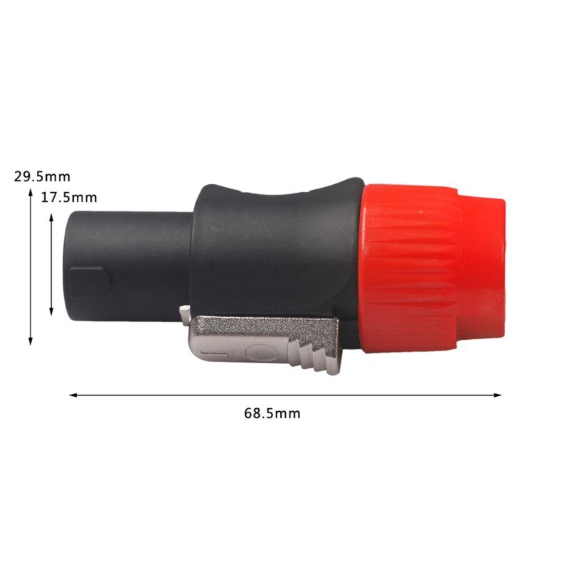 High NL4FC Speakon Connectors Type 4 Pole Plug Mal... – Grandado
