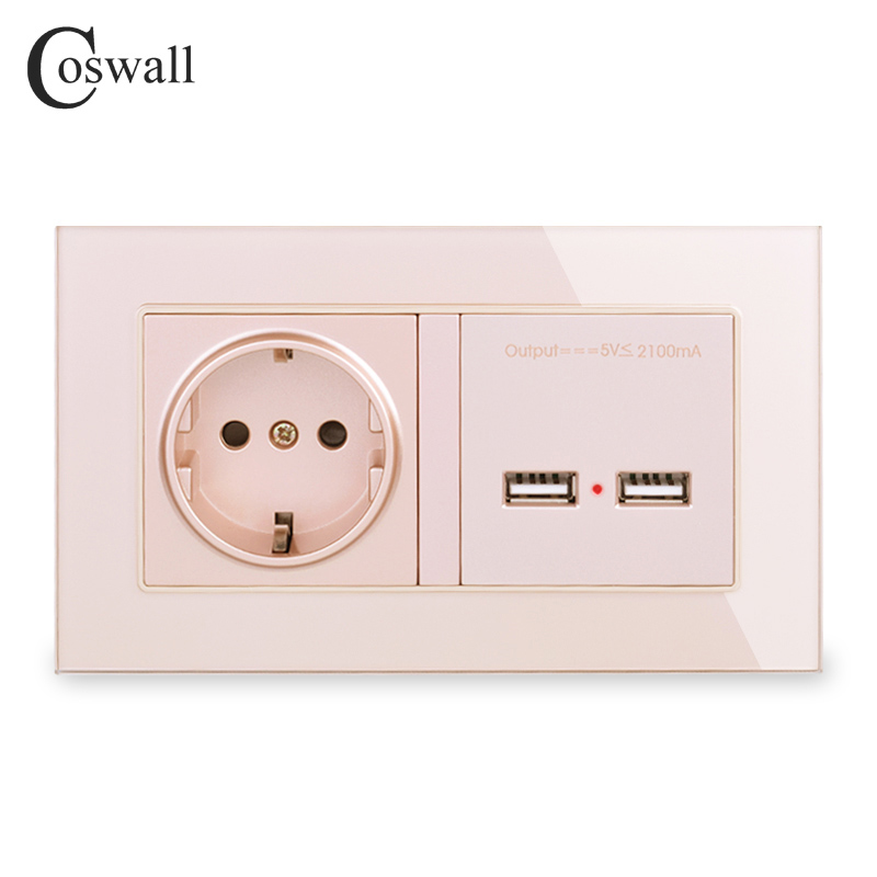 Coswall Stopcontact Eu Standaard Stopcontact Met D... – Vicedeal