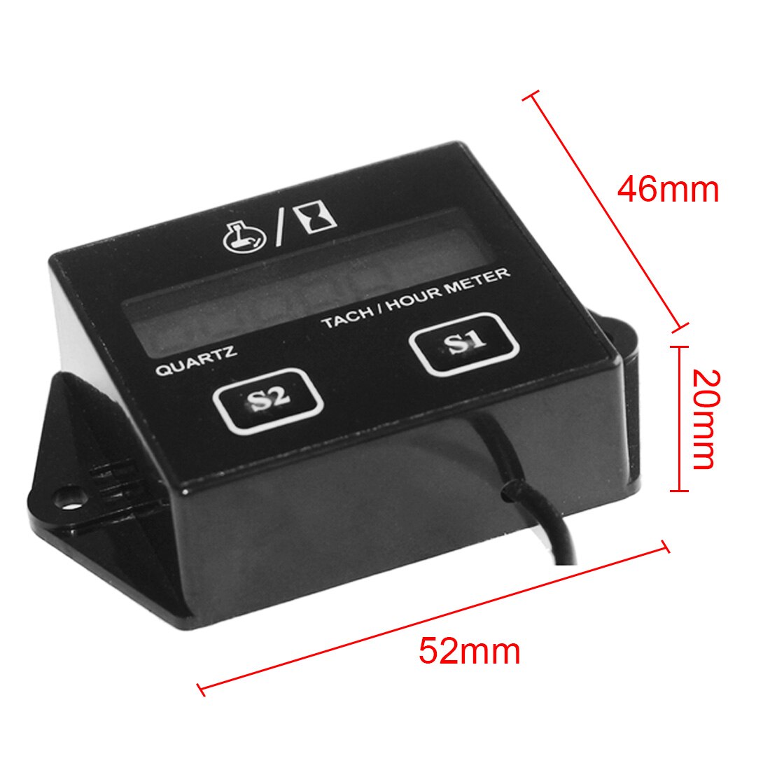 Digital Engine Tach Hour Meter Tachometer Gauge In... – Grandado