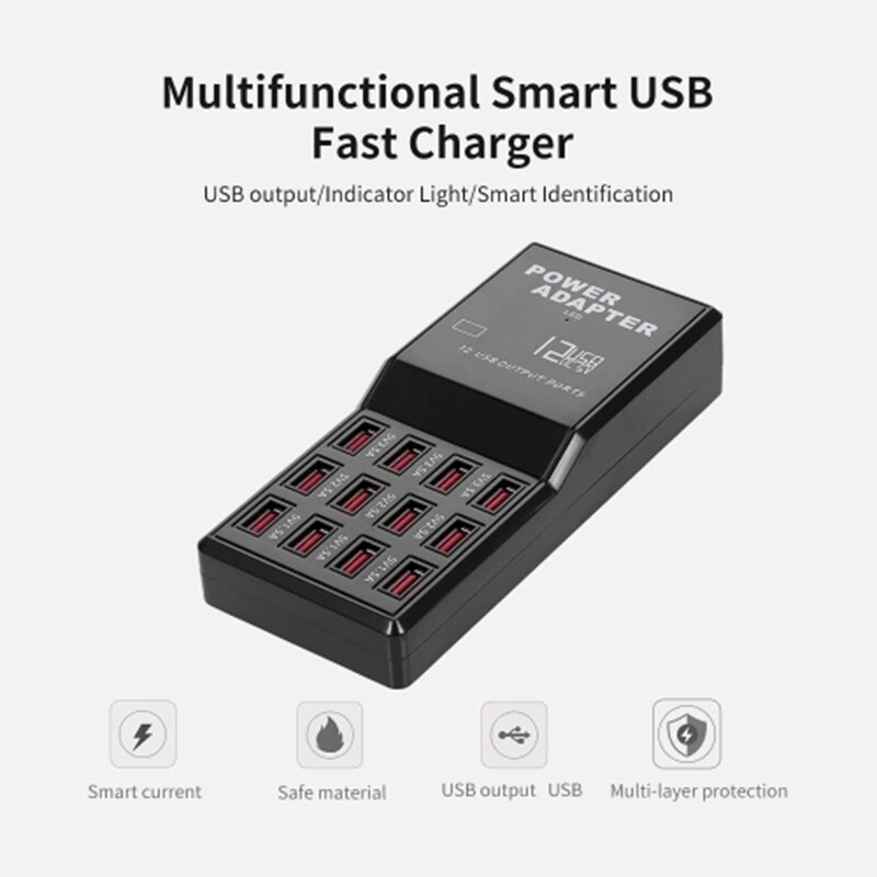 Smart Charging Station with 12 Ports USB Charging ... – Vicedeal