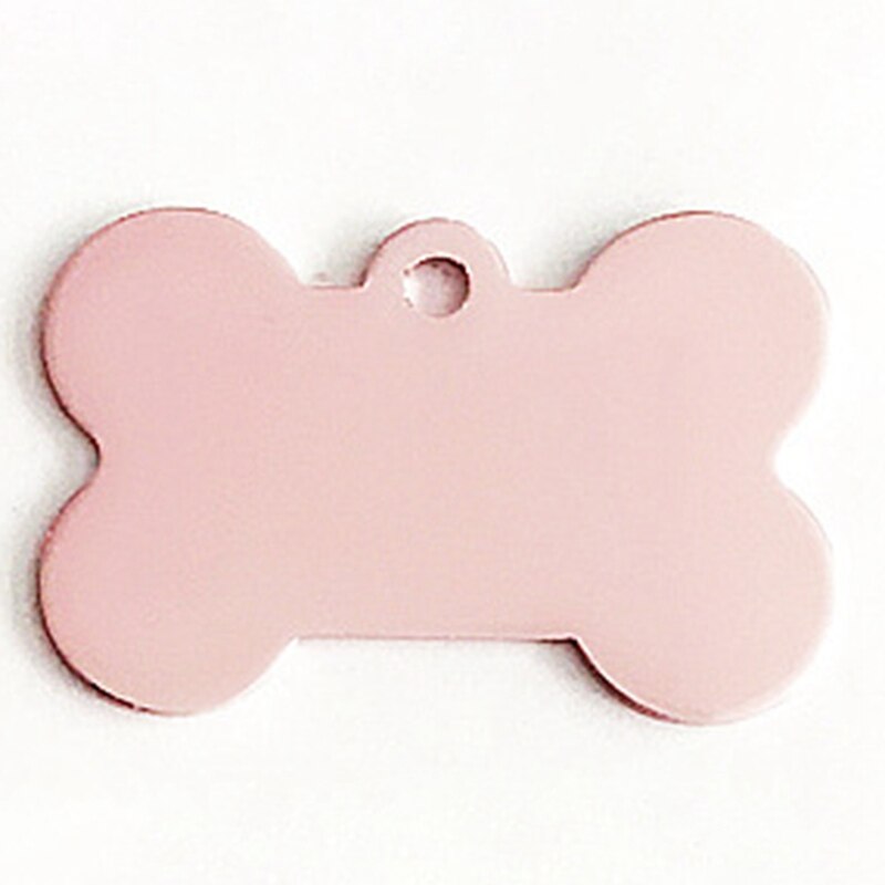 1Pc Aluminum Pet ID Tag Bone Shape Double Sided Cu... – Vicedeal