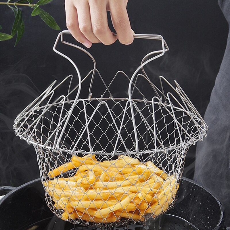 Kitchen Cooking Tool Food Fried Basket Magic Baske... – Vicedeal