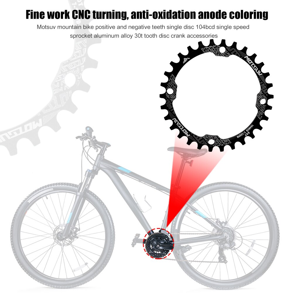 104BCD Chainring Round Mountain MTB Bike Chainring... – Grandado