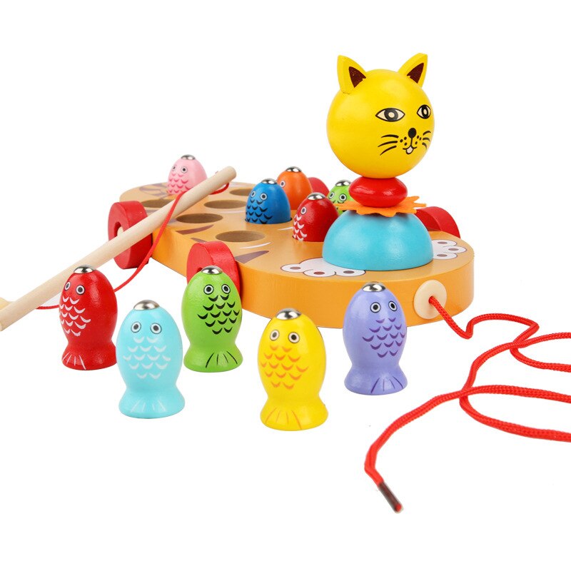 Kitty Duckling Drag Fishing Game Parent-child Inte... – Grandado